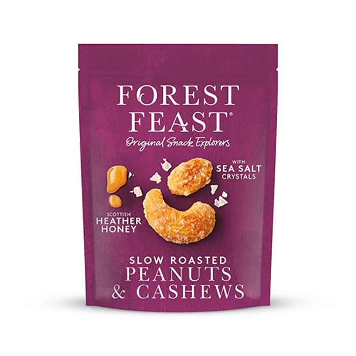 Forest Feast - Scottish Heather Honey Roasted Peanuts & Cashews, 120g – PlantX UK