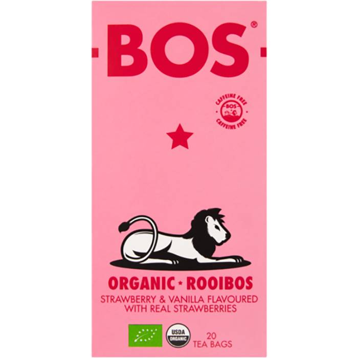 BOS - Strawberry & Vanilla Rooibos Tea, 20 Bags – PlantX UK