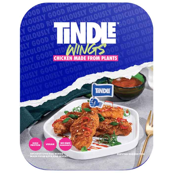 Tindle - Plant Based Breaded Chicken Wings, 180g – PlantX UK